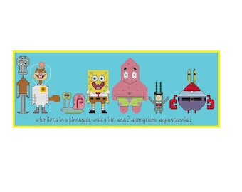 Spongebob Stitch - Etsy
