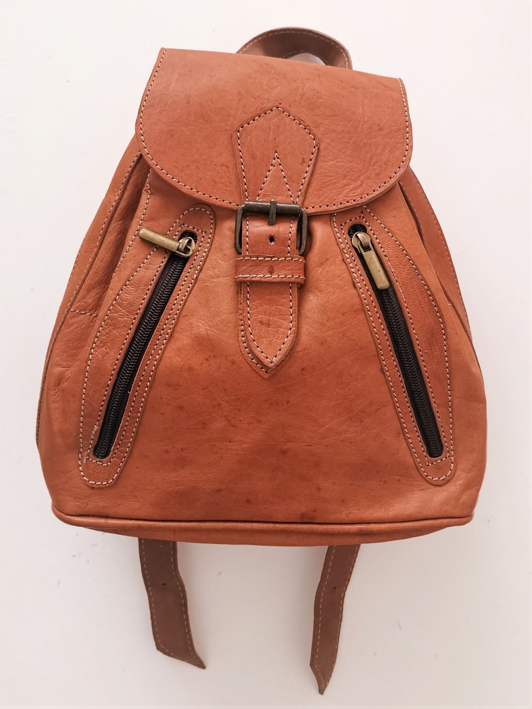 Small Leather Backpack Purse, Geniune Leather Purse, Small Woman's ...