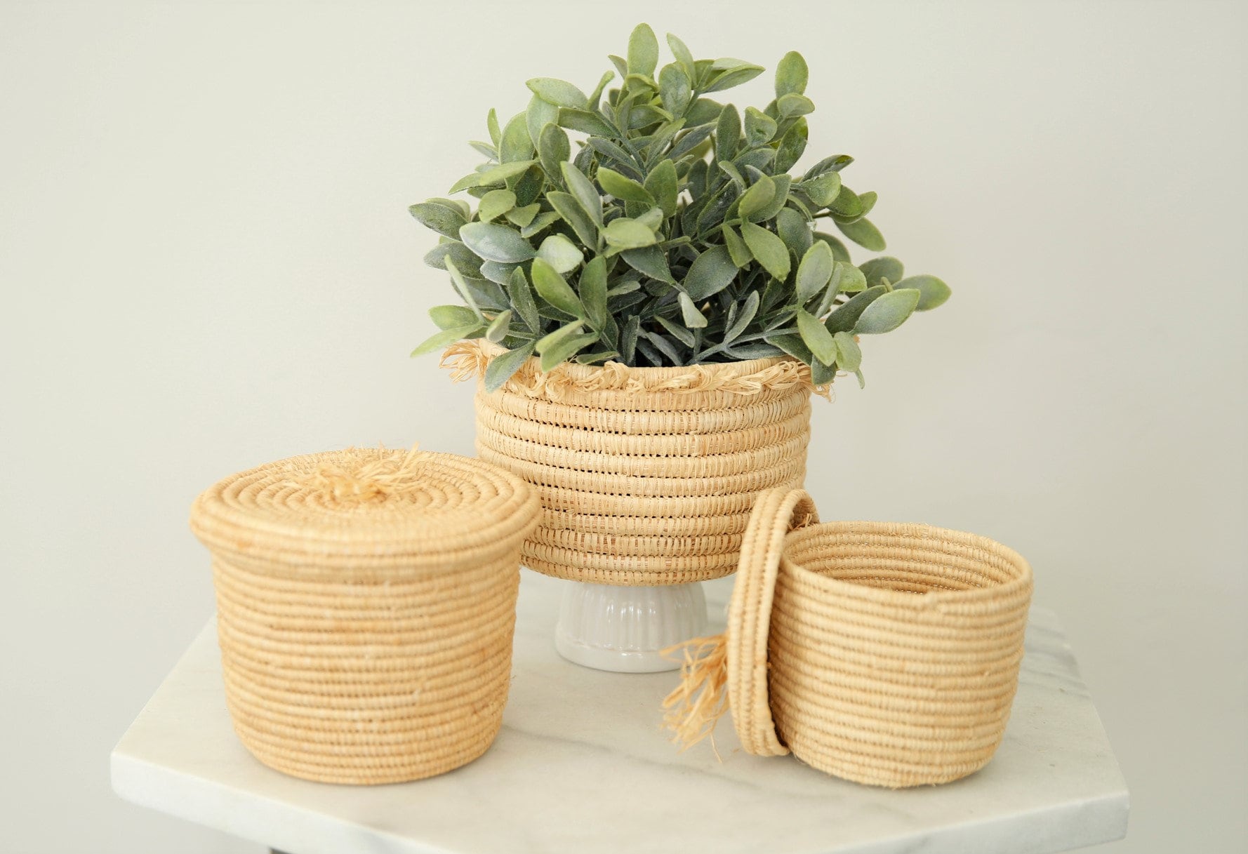 Small Plant Basket Straw Basket Fruit Basket Storage - Etsy