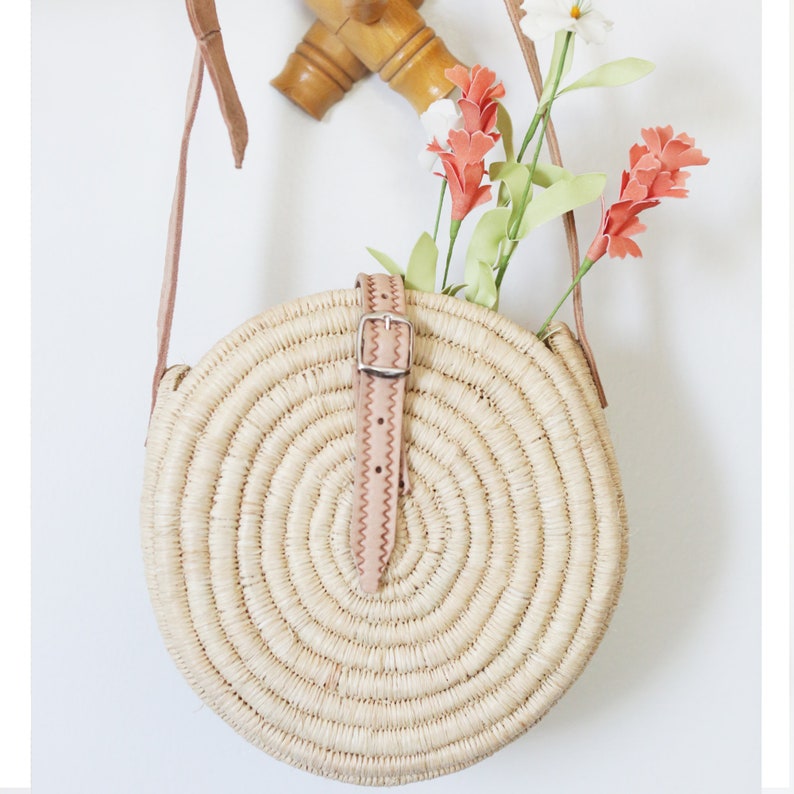 The Susanna Straw Purse Round Straw Bag Straw Purse Woven | Etsy