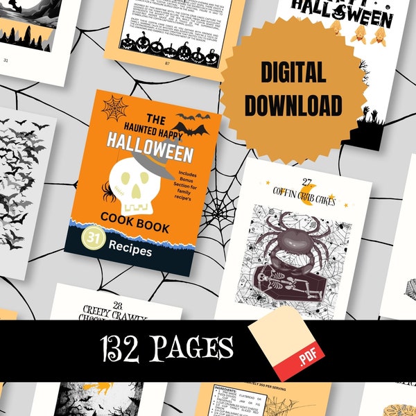 Halloween Recipe Cards - Etsy
