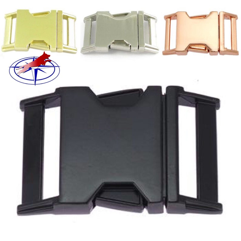 Side Release Metal Buckle | Belt Buckle | Brass | Nickel Plated | Rose ...