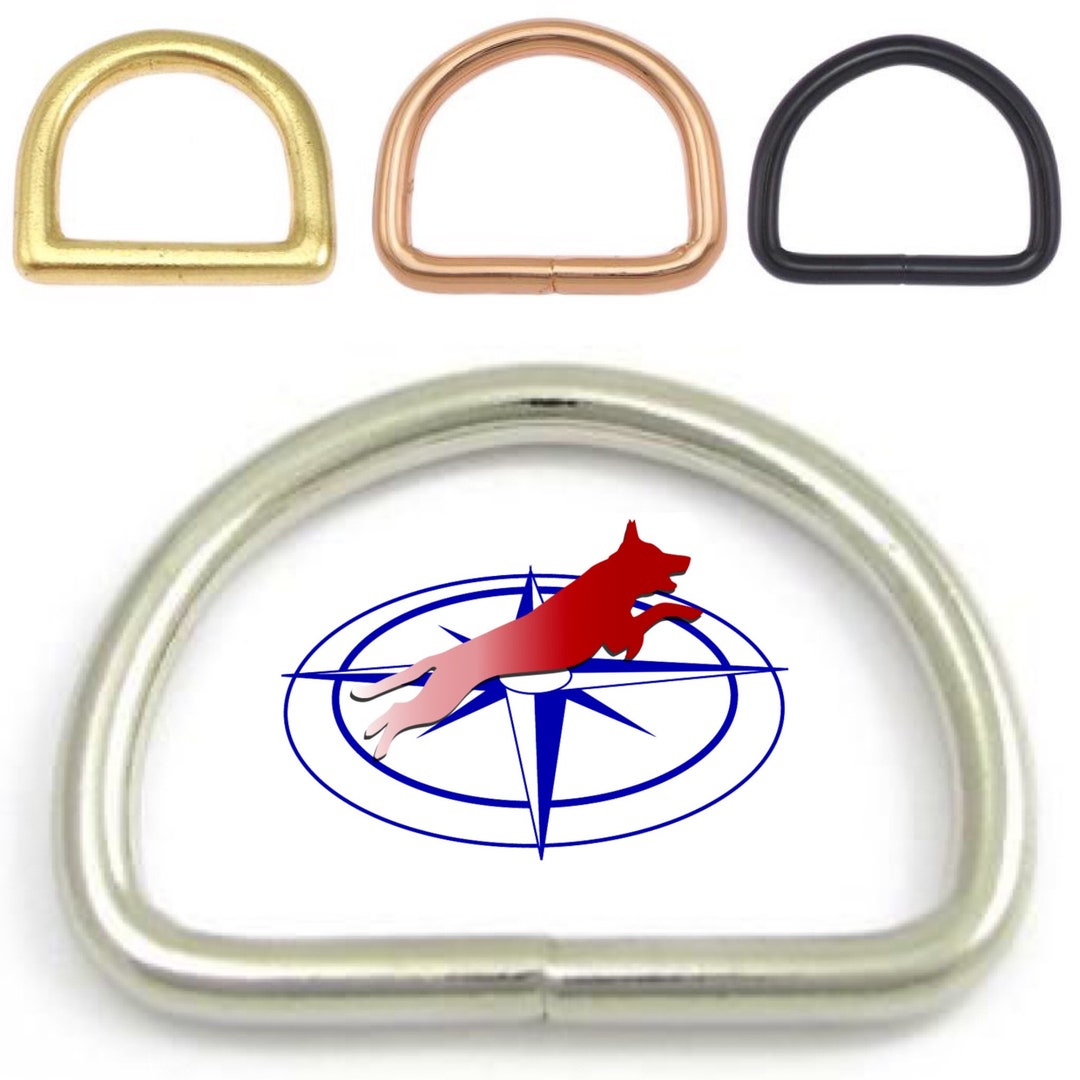 Pet Dog D-ring | Dog Collar | Belt Buckle | Brass | Nickel Plated ...