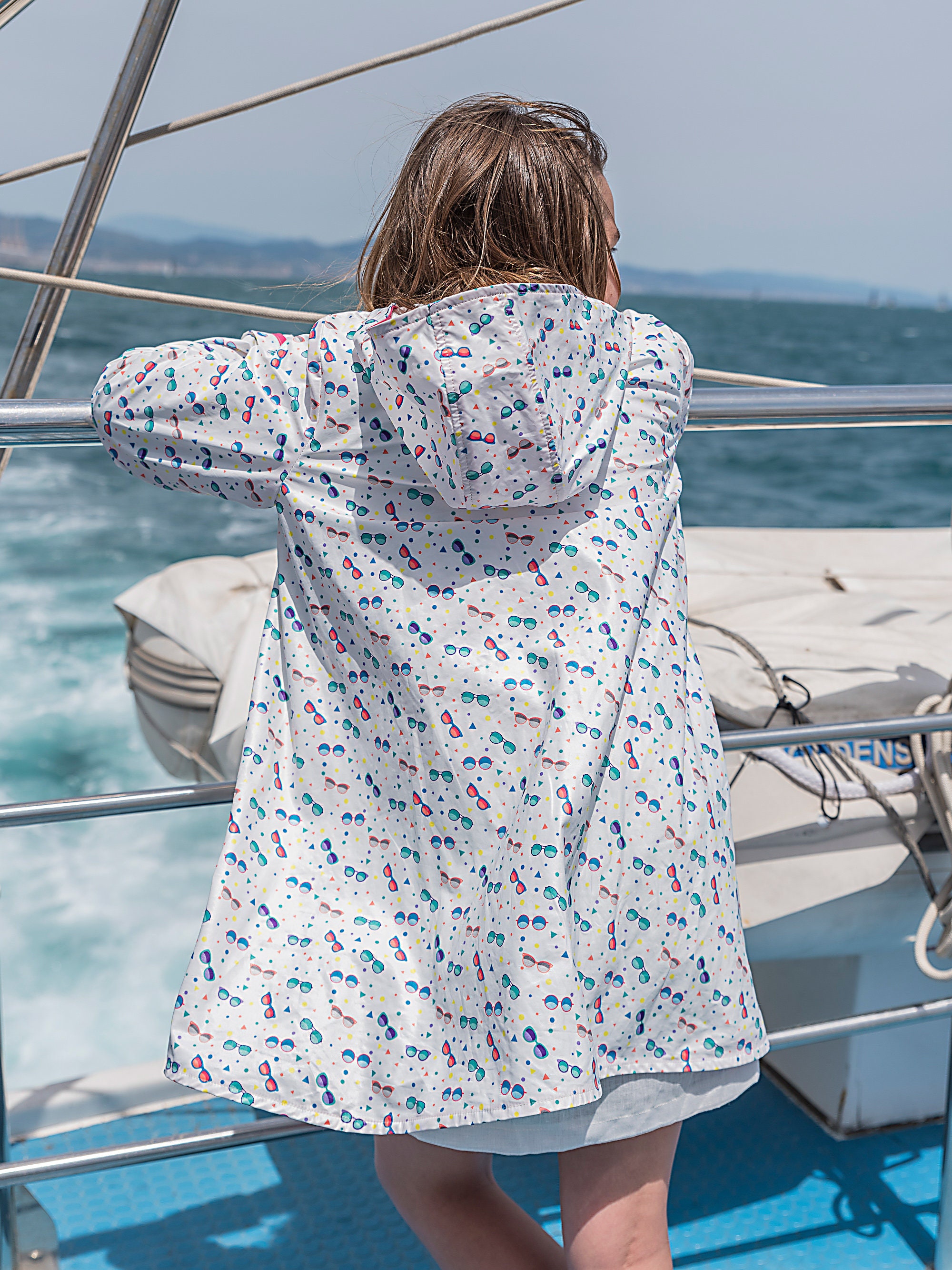 Girl lightweight windbreaker jacket with hood/ Lightweight | Etsy