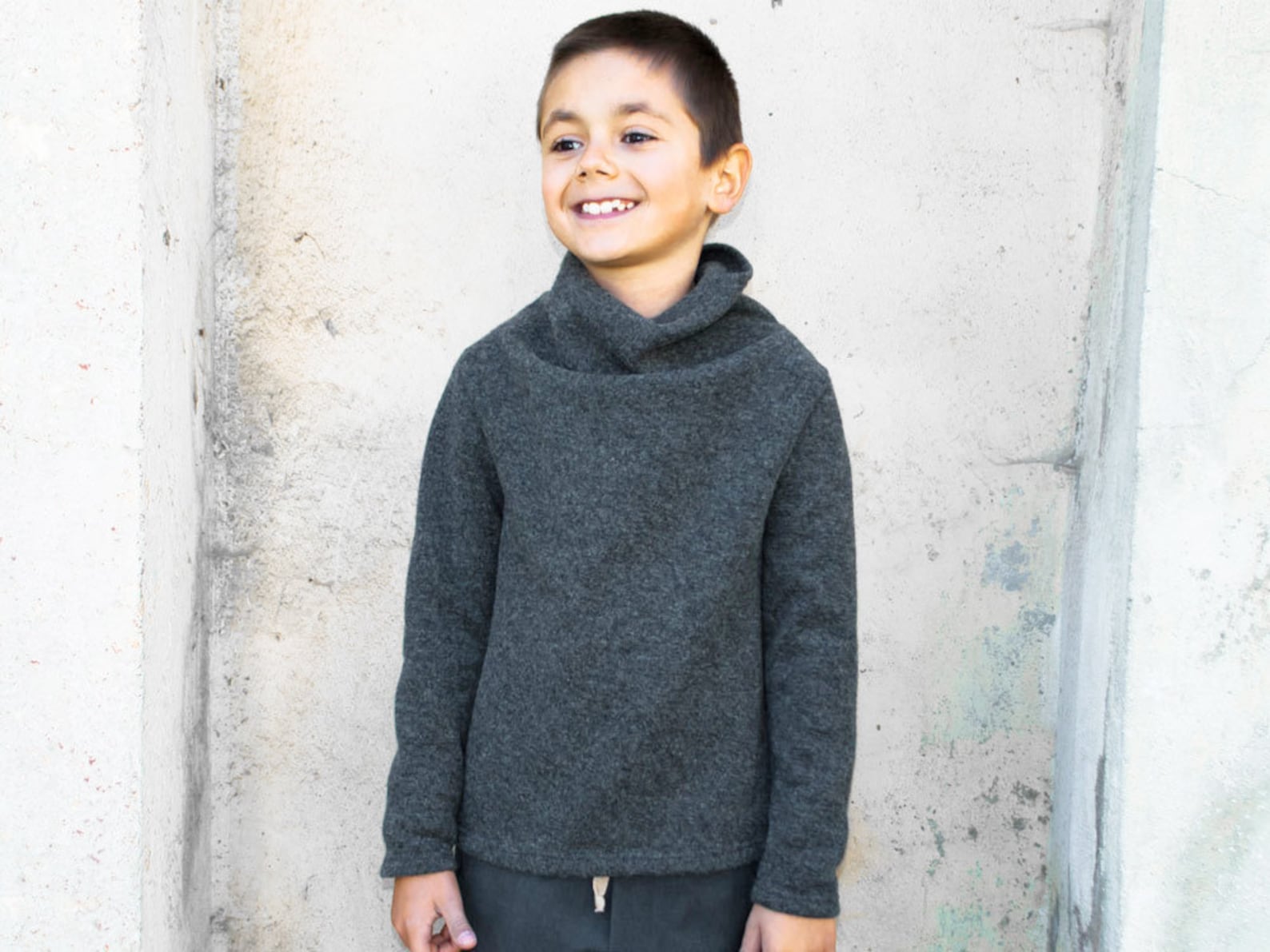 Boys Wool Turtleneck Sweater/grey Pullover/winter Sweater/kids - Etsy