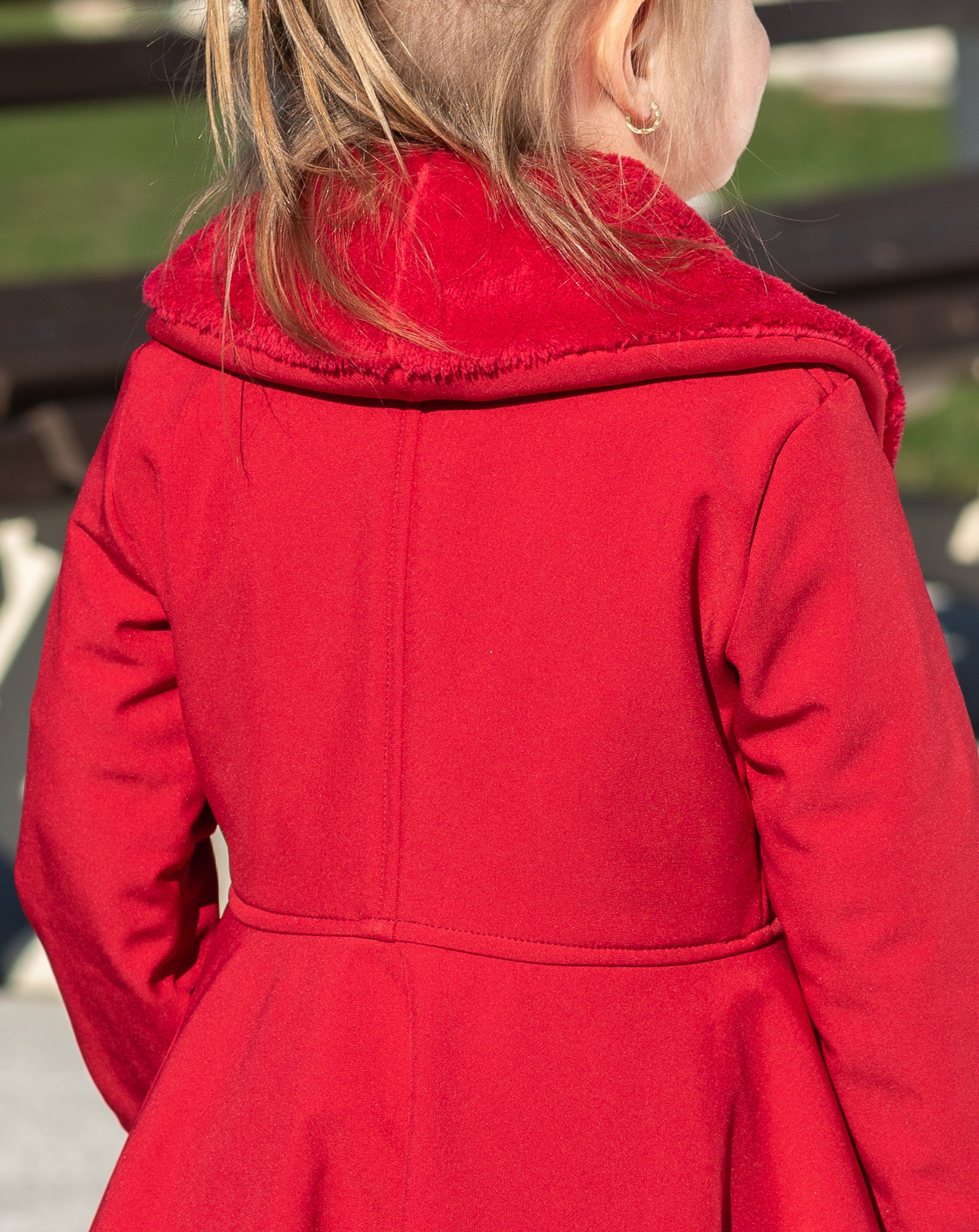 Girls Coat Red Long Winter Coat Girls Soft Shell Coat | Etsy