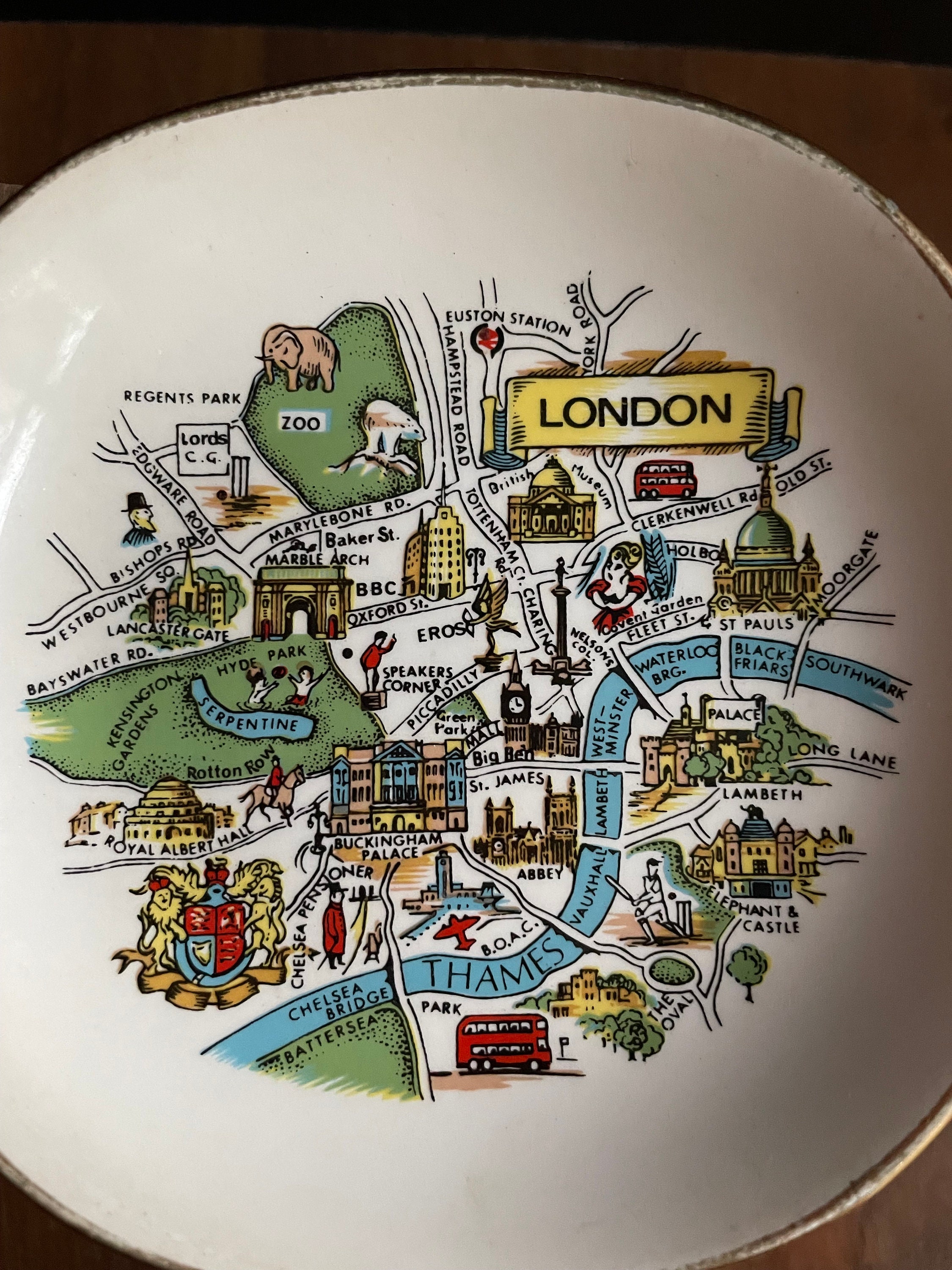 Collector Plate London England Weatherby Hanley Royal Falconware I ...