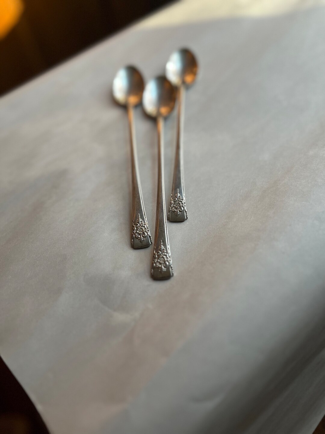 Iced Tea Cocktail Smoothie Malt Spoons | Wm Rogers International Silver ...