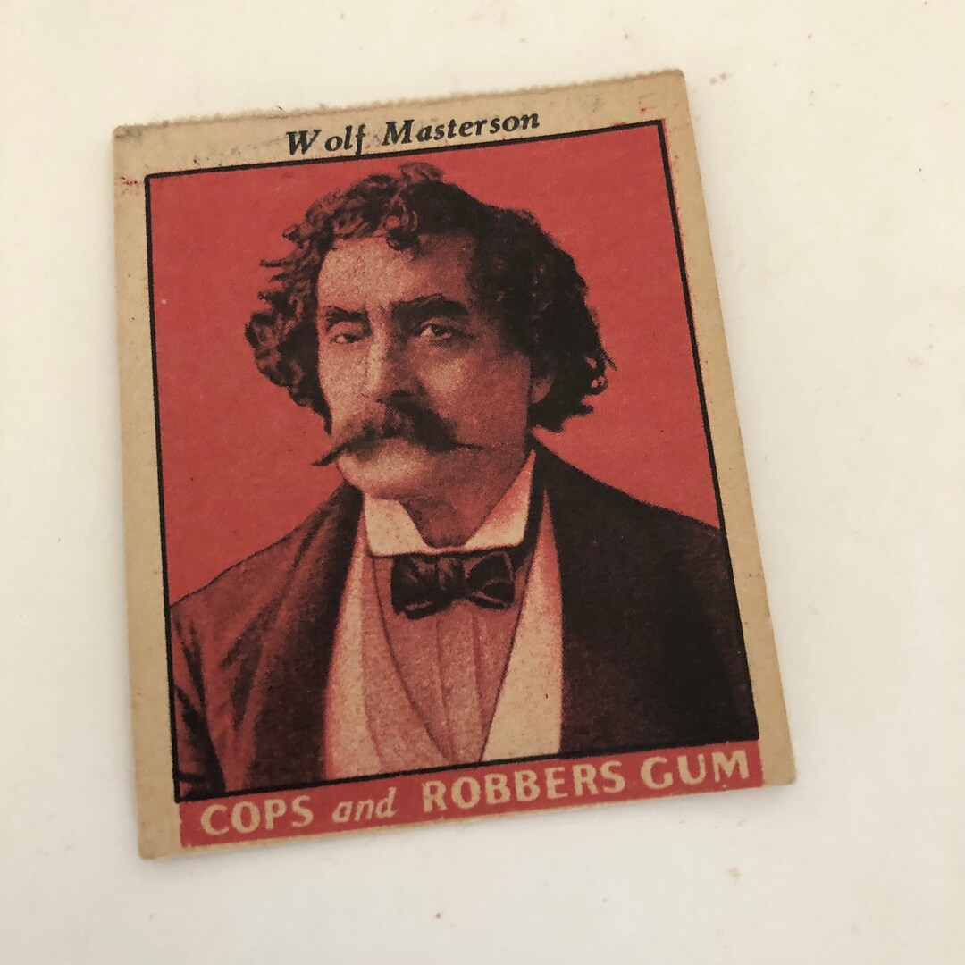 Original Wolf Masterson: 1935 Cops and Robbers Gum Card No. 34 - Pre ...