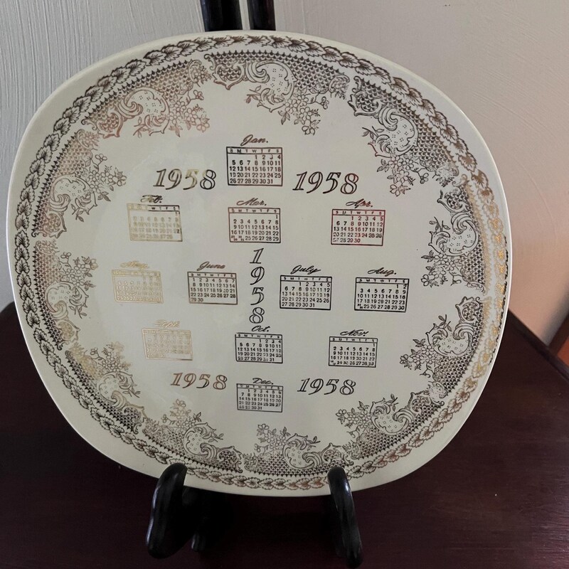 1958 Calendar - Etsy