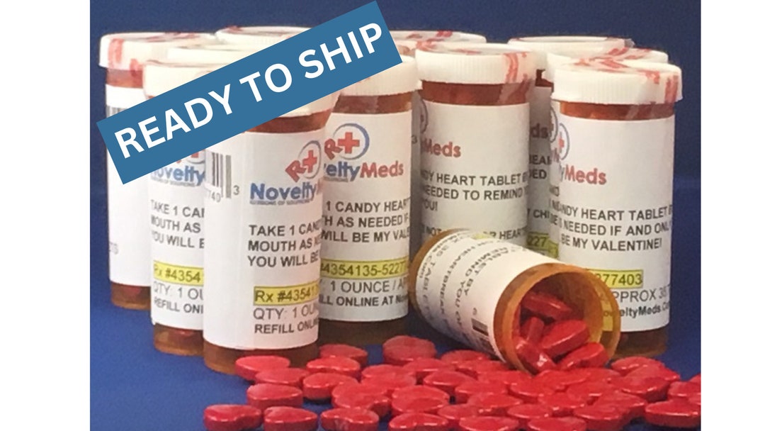 Novelty Candy Heart Pills: Gag Gift in Rx Bottle - Etsy