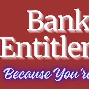 Bank of Entitlement Checking Account - Gag Gift for the Entitled People ...