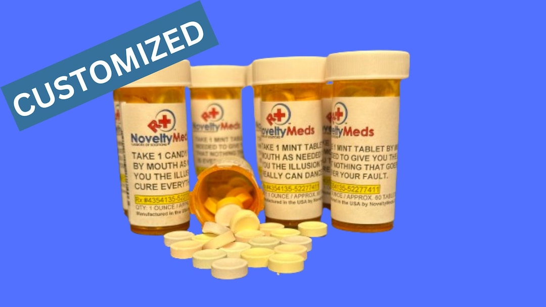 Novelty Meds CUSTOM With Smarties® (gag Gift Fake Pills) Rx - Great ...