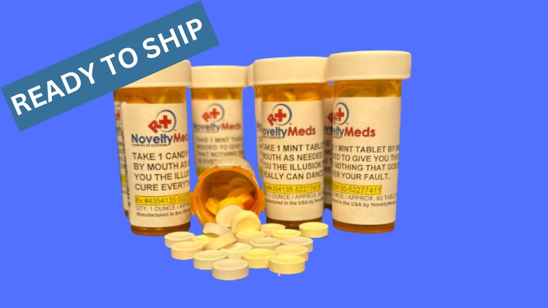 Novelty Meds SMARTIES® (gag Gift Fake Pills) Rx - Great Gift for Anyone ...