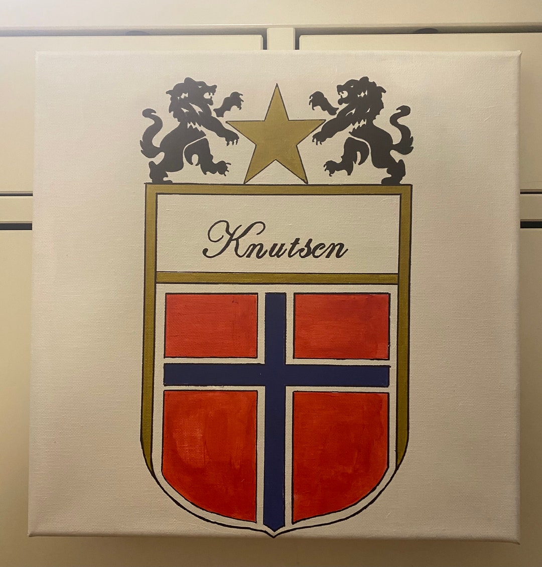 Knutsen Family Crest - Etsy