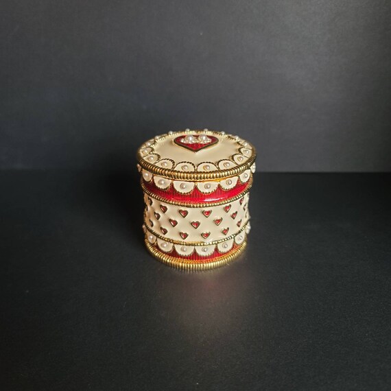 Wendy Reed 14k Trinket box adorned with Swarovski cry… - Gem