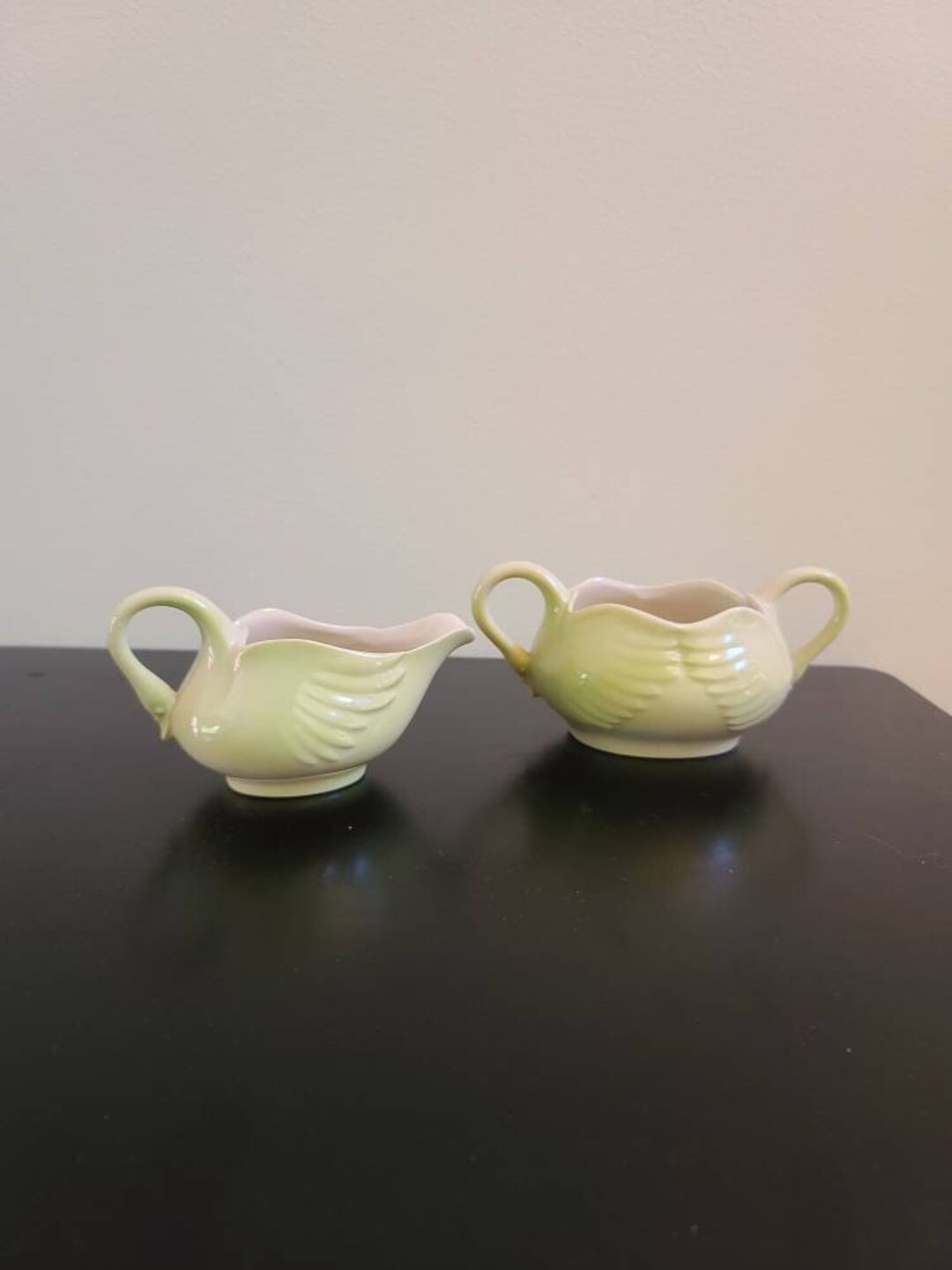 Swan Sugar and Creamer Set From the 50's - Etsy