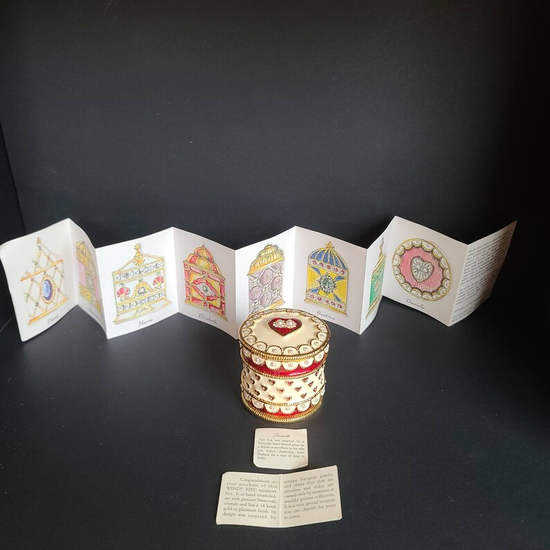 Wendy Reed 14k Trinket Box Adorned With Swarovski Crystals- "danielle ...