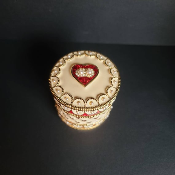 Wendy Reed 14k Trinket box adorned with Swarovski cry… - Gem