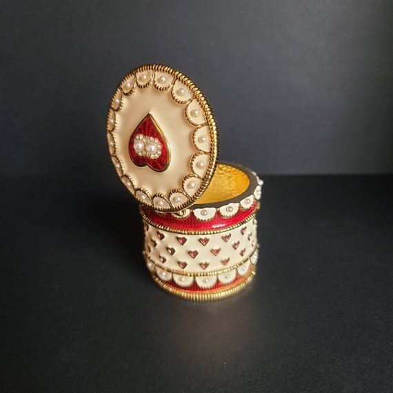 Wendy Reed 14k Trinket box adorned with Swarovski cry… - Gem