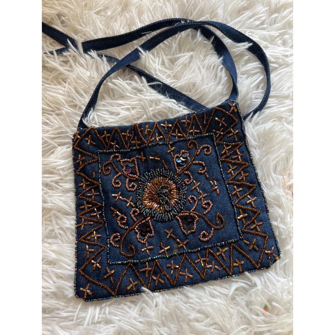 Small Beaded Purse Made in India Stunning Boho Evening or Casual Bag - Etsy