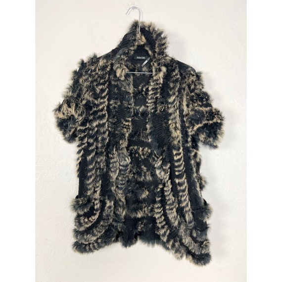 Dolce Cabo Women's Open Faux Fur Sherpa Vest - Gem