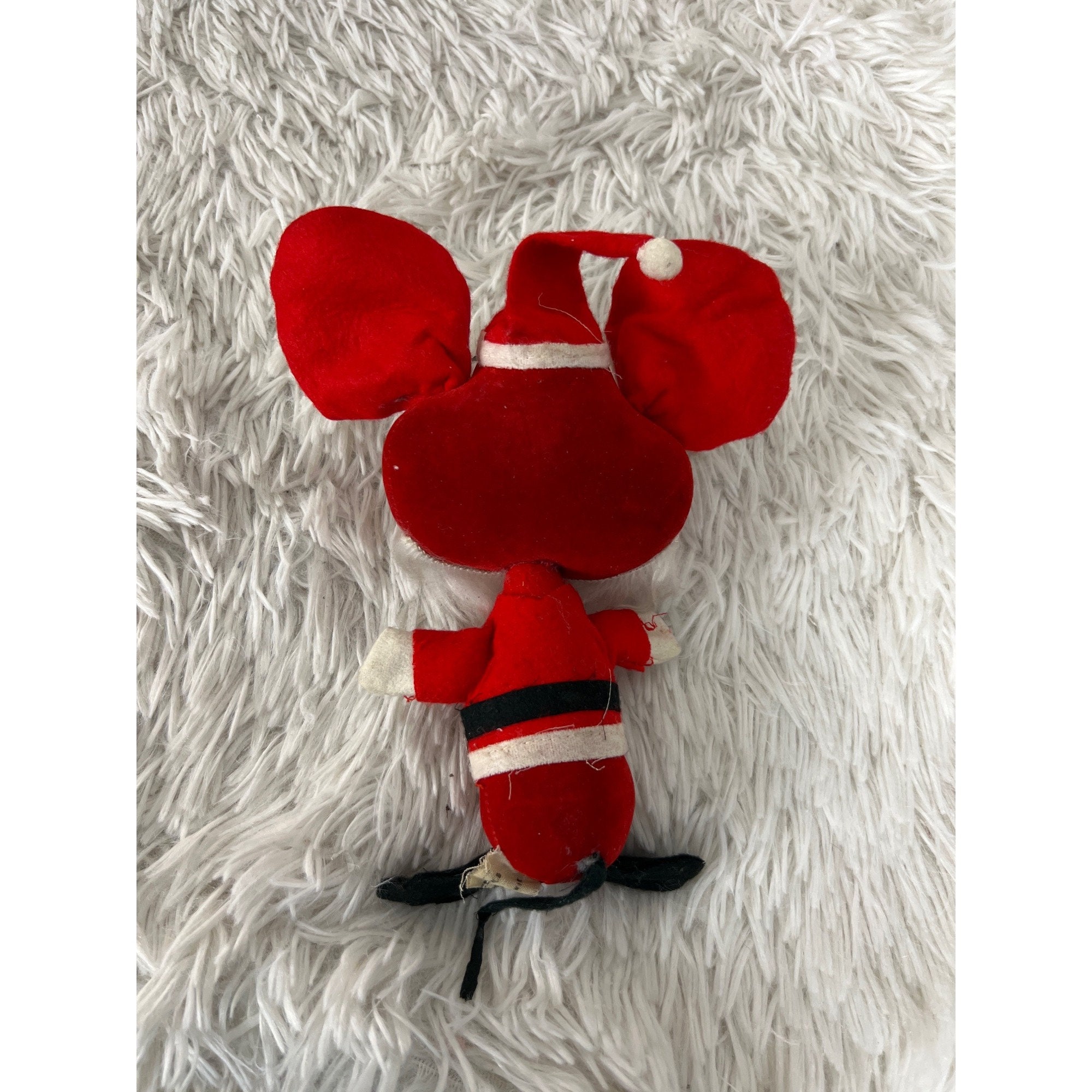 Vintage Santa Claus Mouse Figurine 7" Tall - Etsy