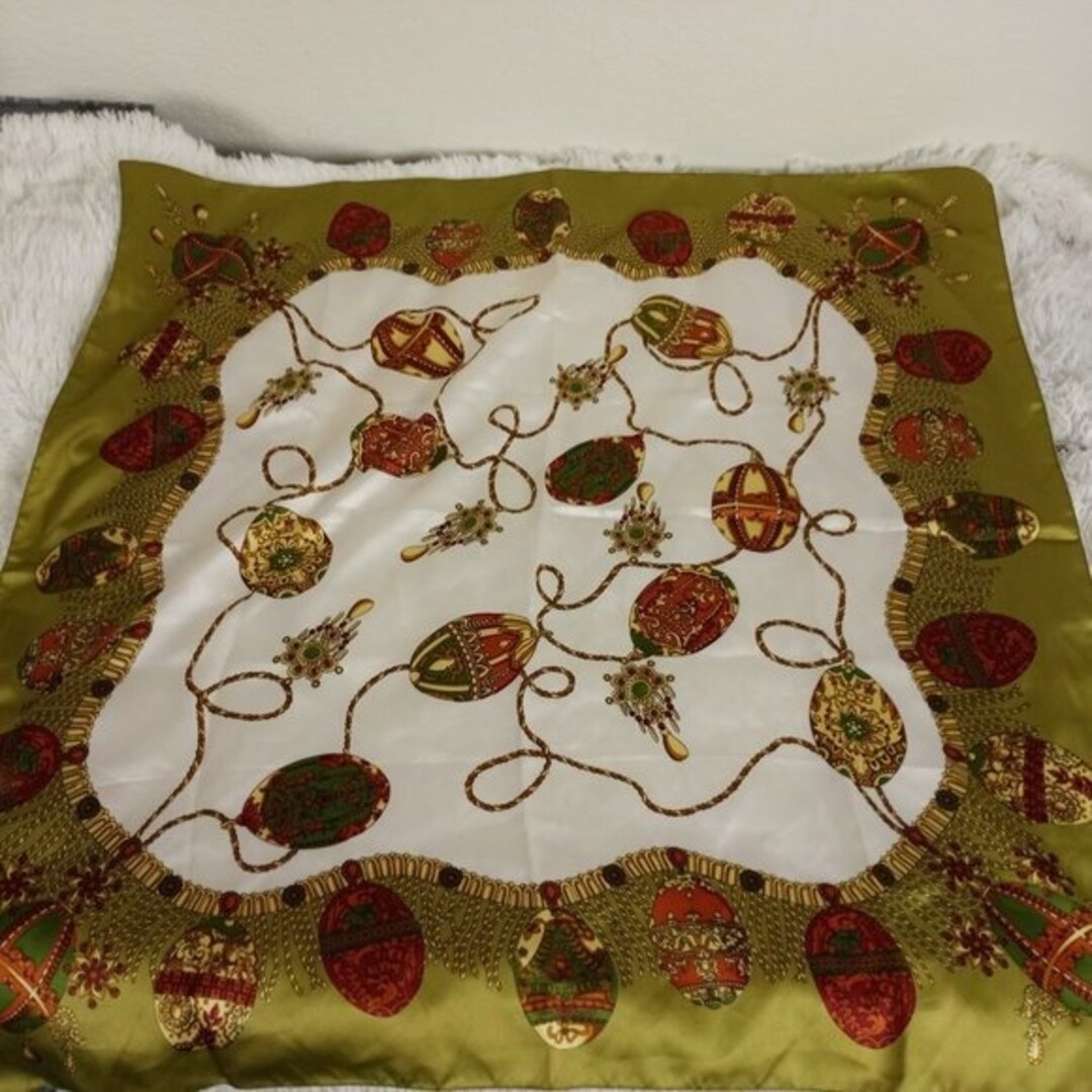 Baar & Beards Sheer Scarf Wrap Intriquite Eggs Design Made in - Etsy