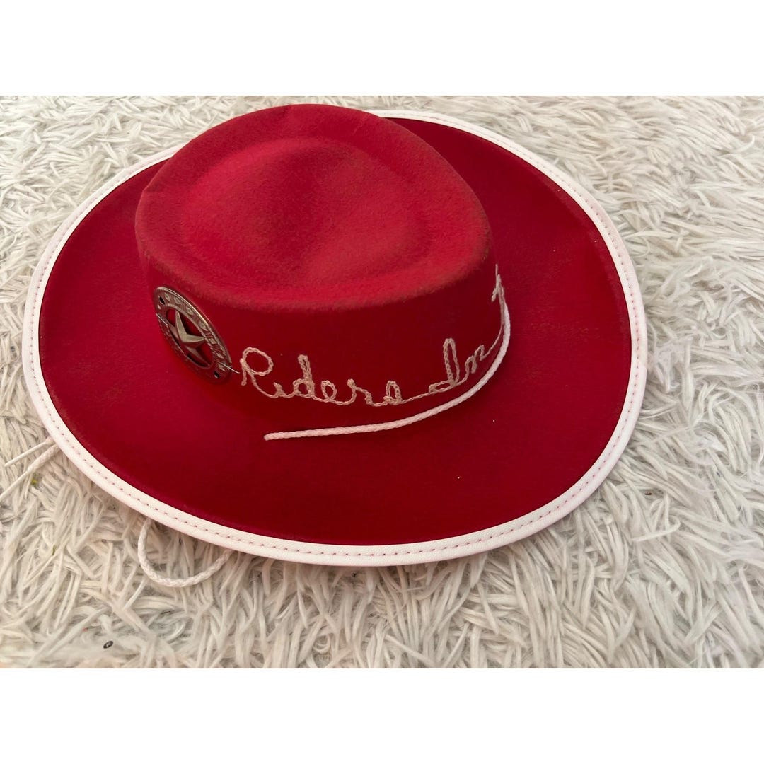 J. Hats Made in the USA Red Cowboy Hat Childs Riders in the Sky Vintage ...
