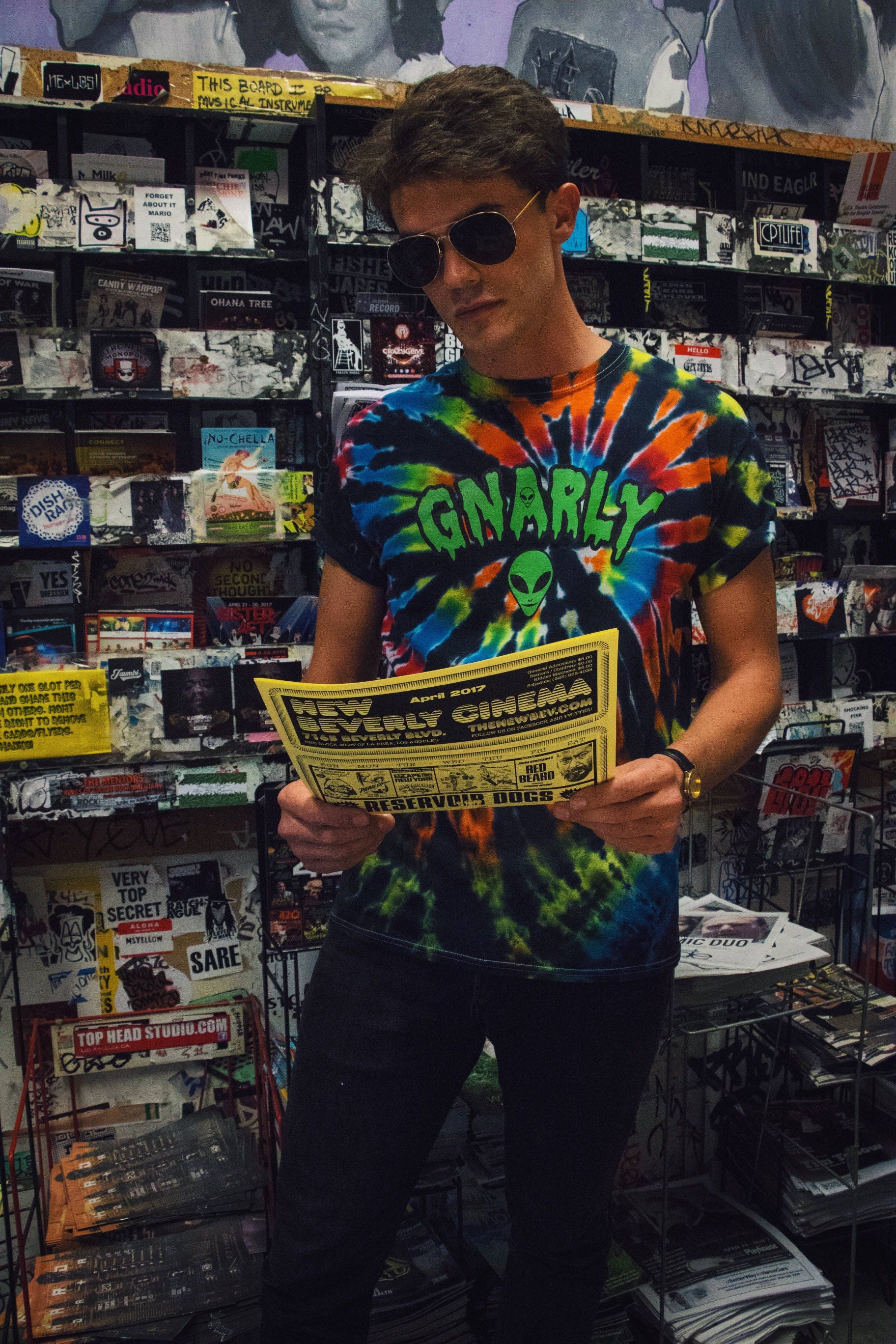 Tie Dye Unisex Gnarly Alien T-shirt - Etsy