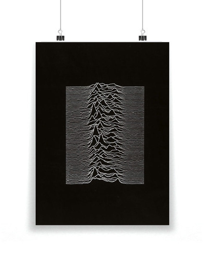 Radio Waves From Pulsar CP 1919 Used by Joy Division Poster. - Etsy