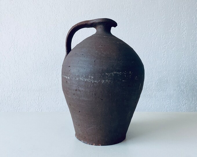 Large Boho Terracotta Jug - Etsy
