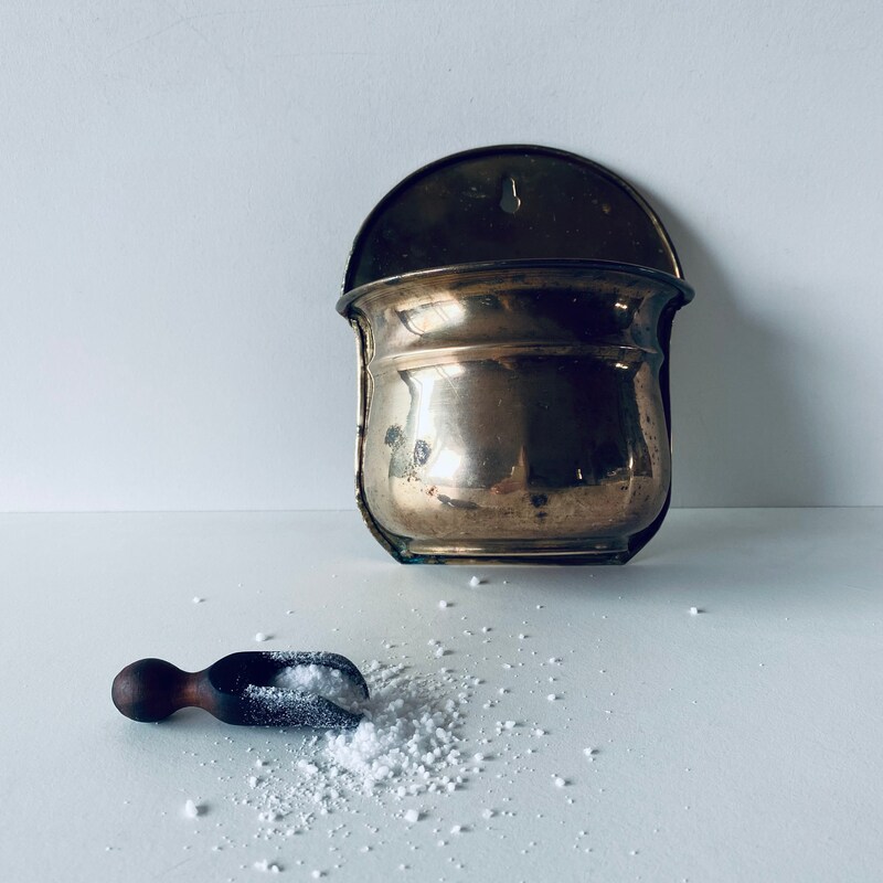 Brass Salt Spoon - Etsy