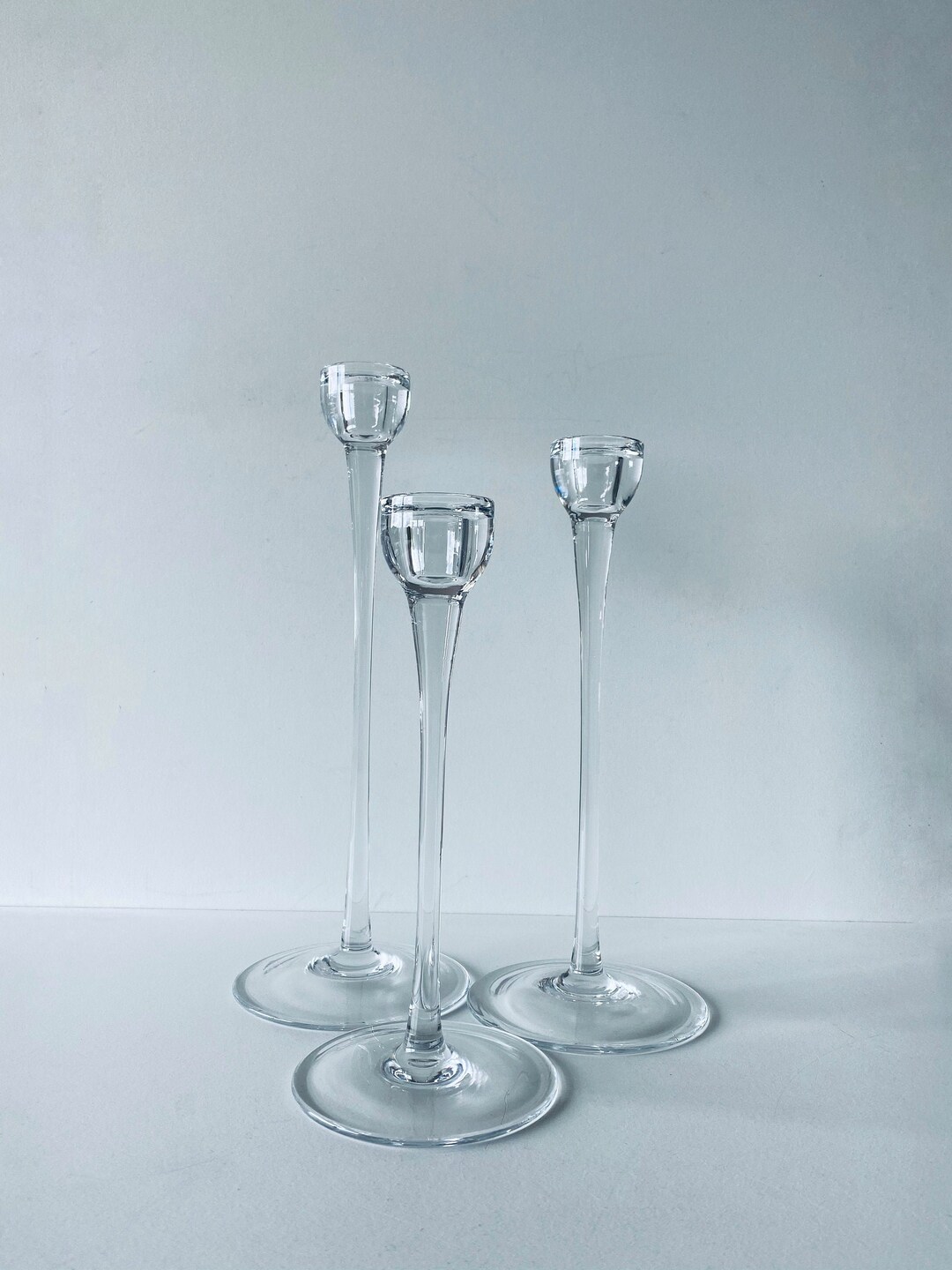 IKEA Glass Candle Holder Trio - Etsy