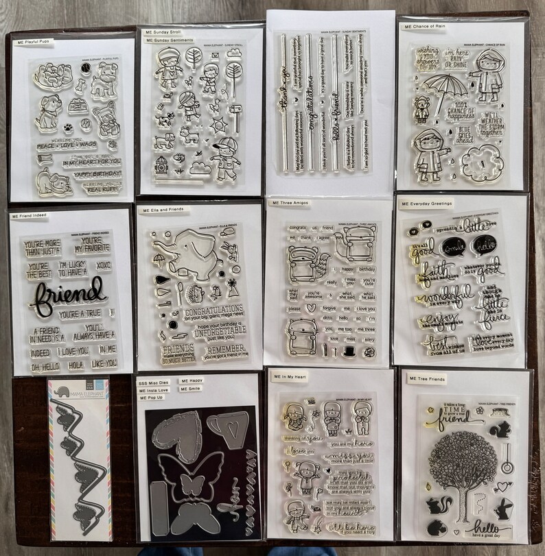 Mama Elephant Stamp and Die Collection - Etsy