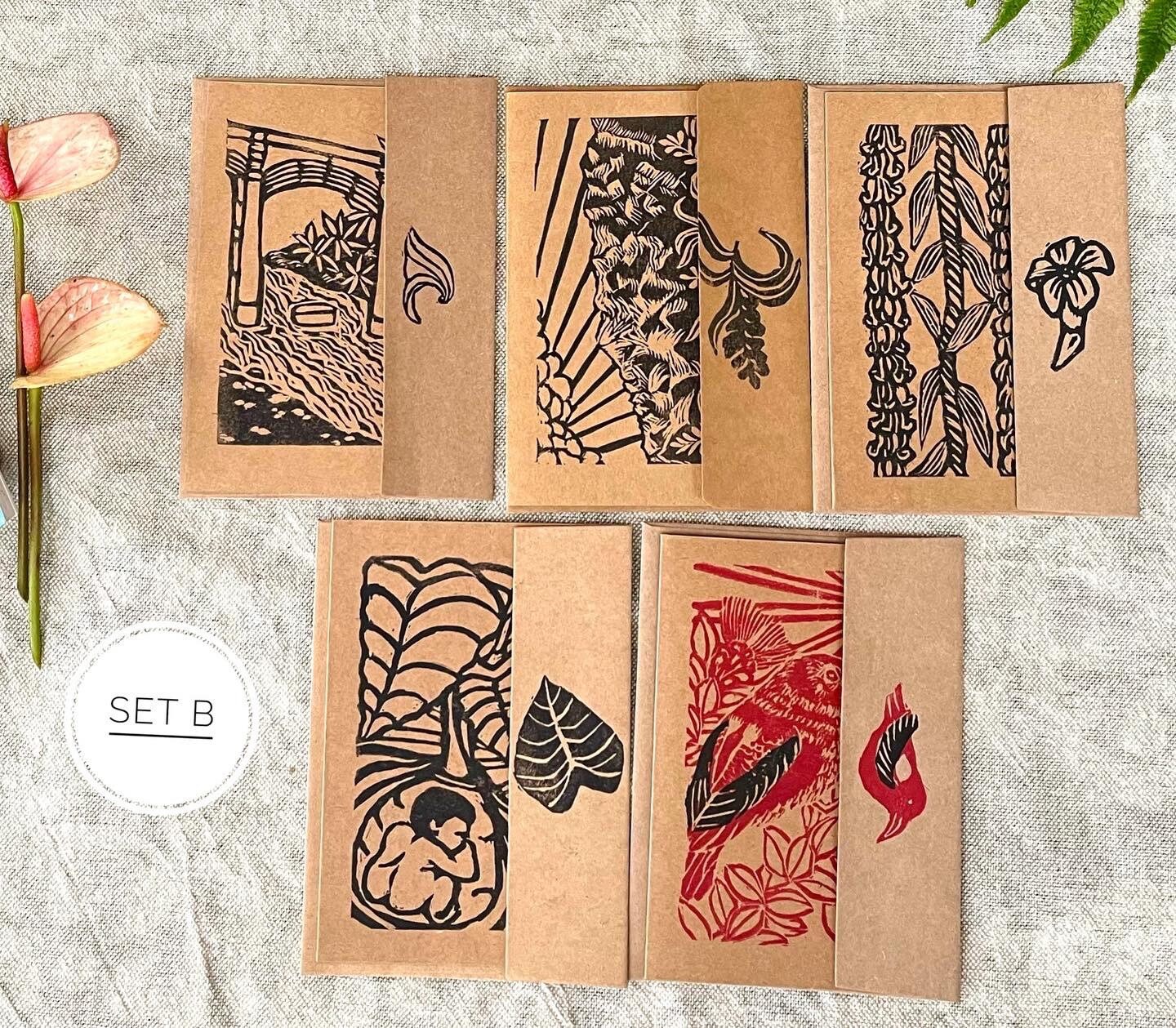 Block Print Greeting Card Sets - Etsy