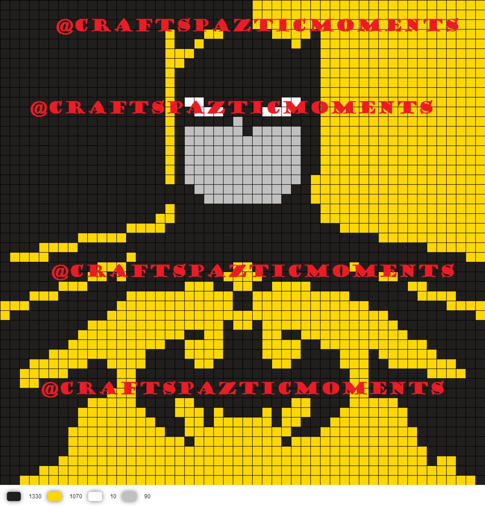 Batman Graph Graphghan Crochet Throw Blanket Child C2c Pdf | Etsy
