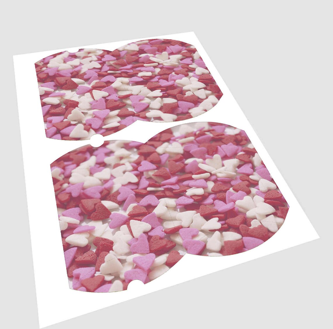3x3 Heart Candies Printable Pillow Box //treat Box // Goodie Box ...
