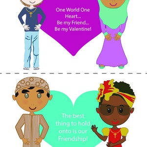 122 Children's Valentines Cards - Diversity Cards // Celebrate Love ...