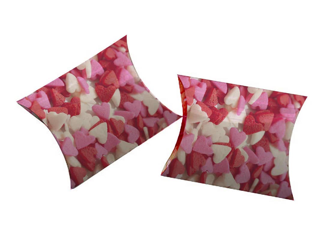 3x3 Heart Candies Printable Pillow Box //treat Box // Goodie Box ...