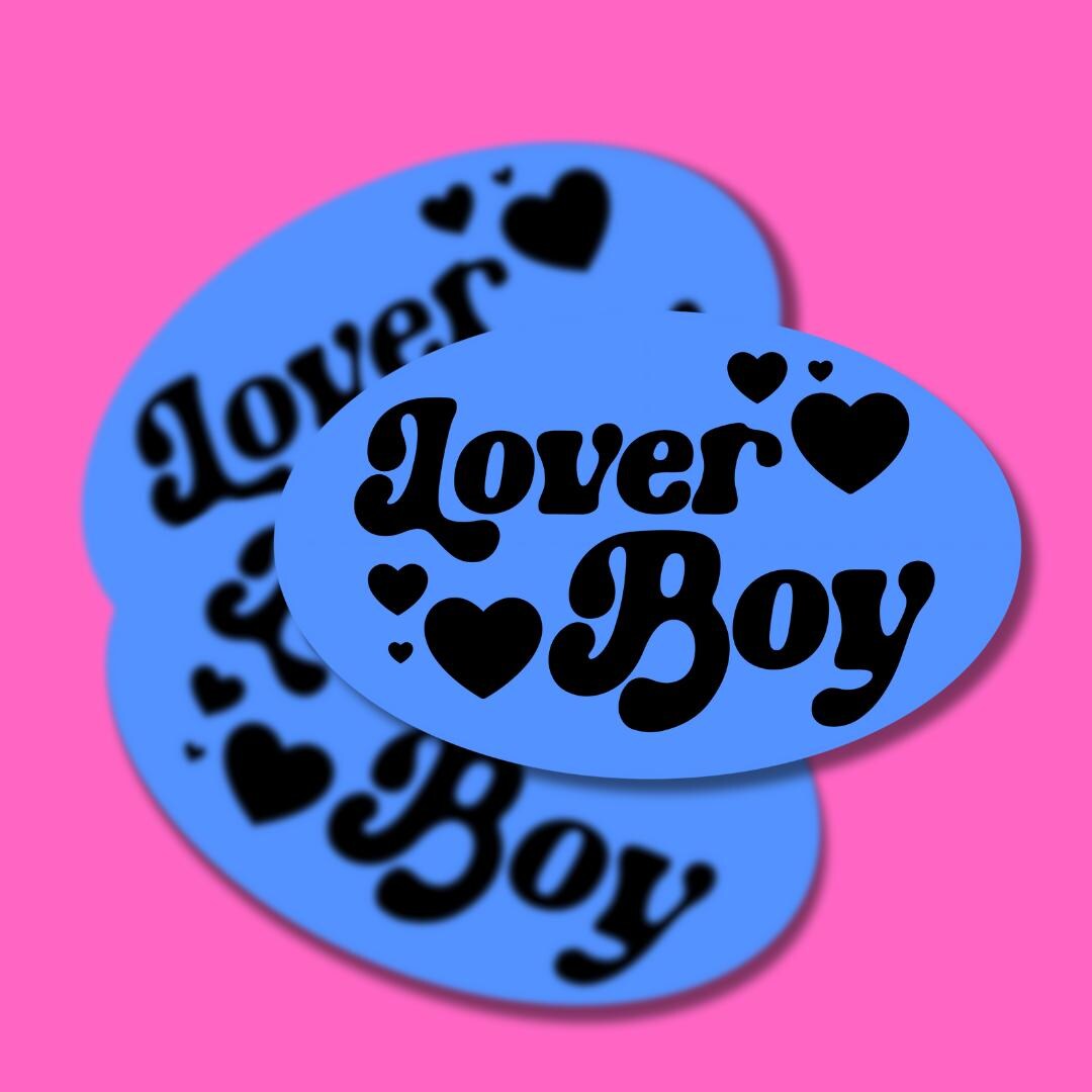 Lover Boy Bumper Sticker, Lover Sticker, Valentine Bumper Sticker, Cute ...