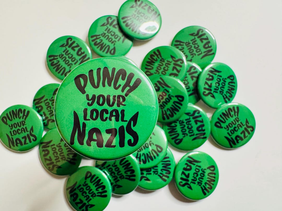 Punch Your Local Nzis Button 1.5 Inch Button Pin Pinback Buttons ...