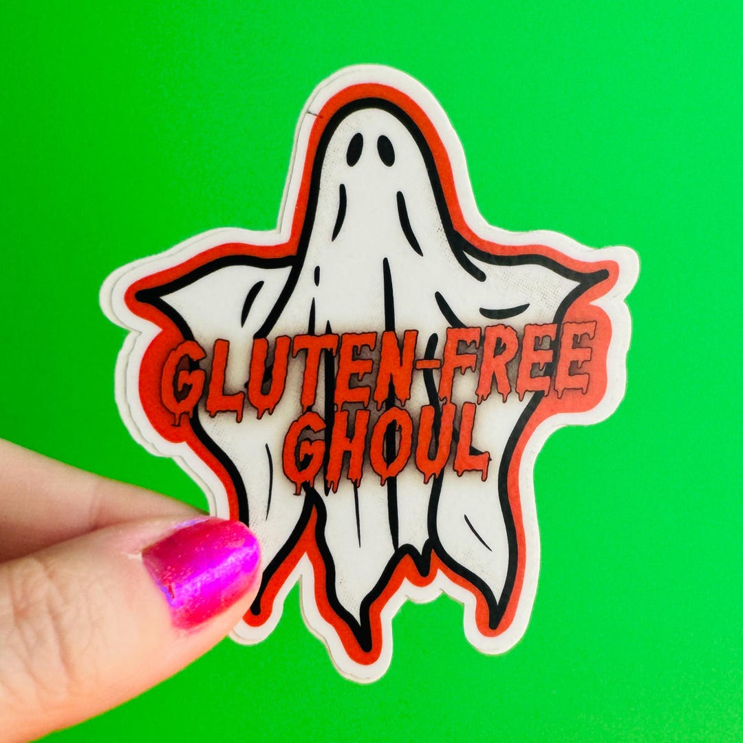 Gluten Free Ghoul Sticker,stickers for Hydroflask,laptop Sticker,cute ...