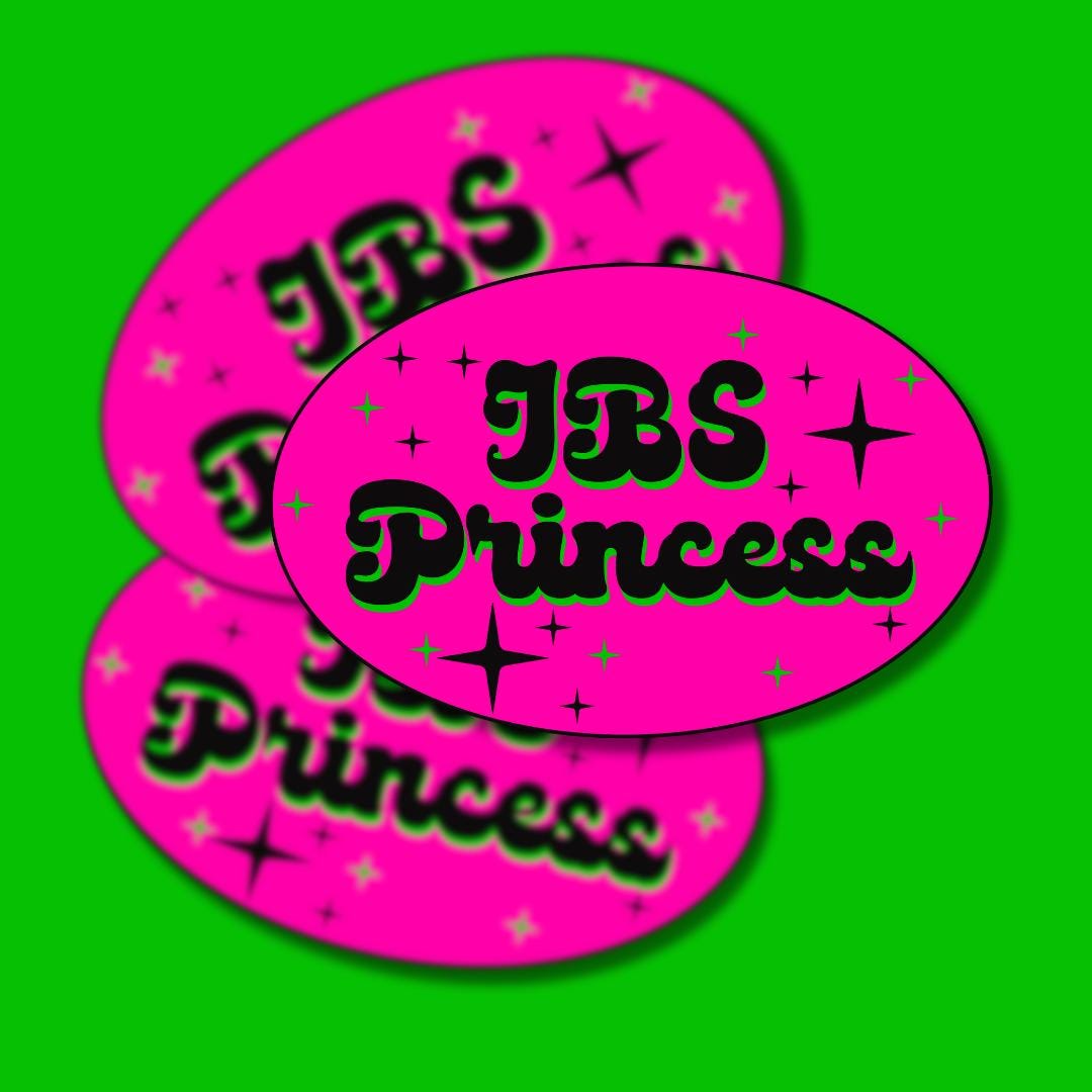IBS Princess Oval Bumper Sticker, Diet Coke Sticker, Ibs Bumper Sticker ...