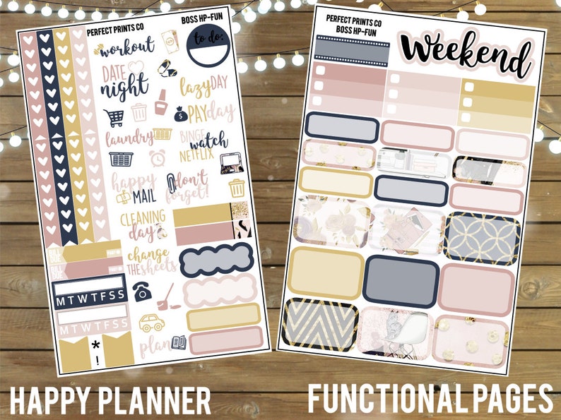 Boss Planner Sticker Kit For use with Erin Condren Life | Etsy
