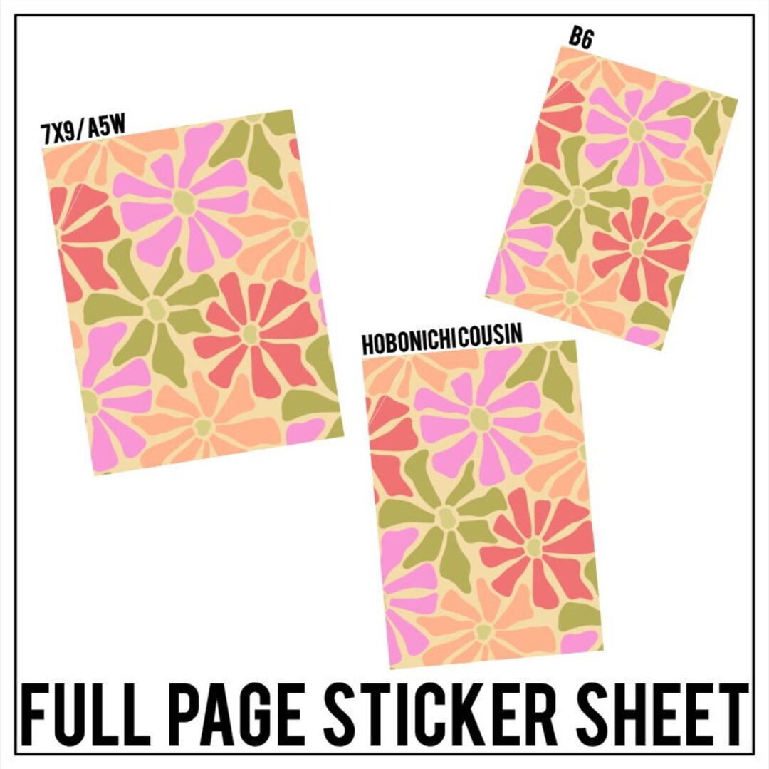 Cacti Full Page Sticker - Etsy