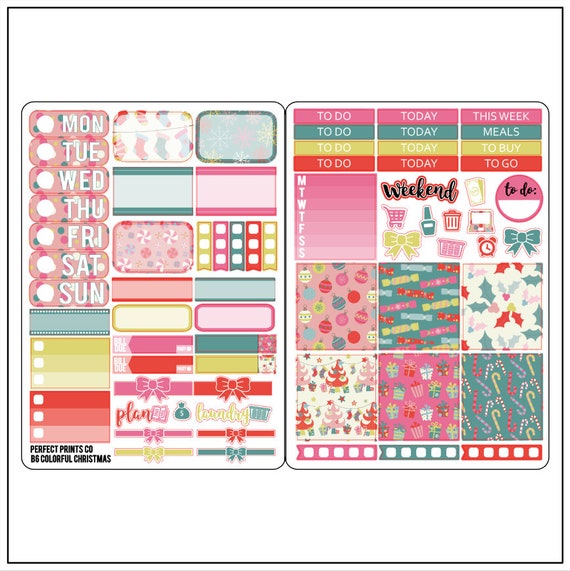 Stickers Paper Country Christmas B6 Planner Sticker Kit etna.com.pe