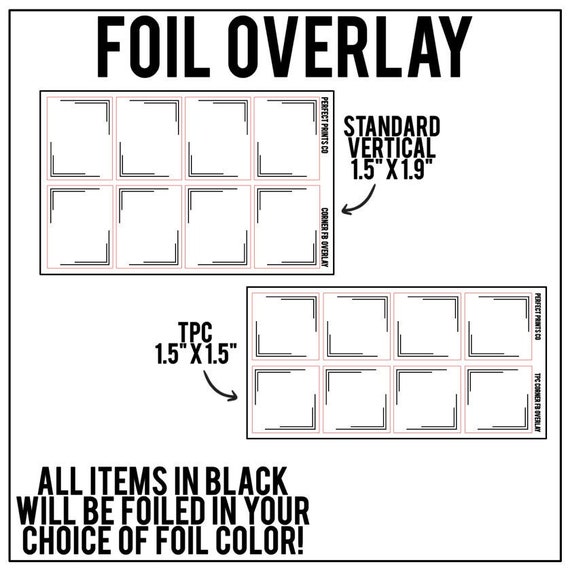 Corner Full Box Overlay Stickers - Etsy