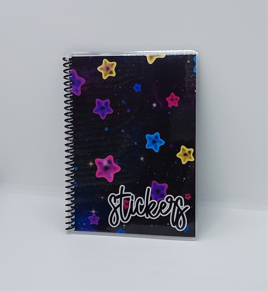 Cosmic Star Notebook Style Reusable Sticker Book - Etsy