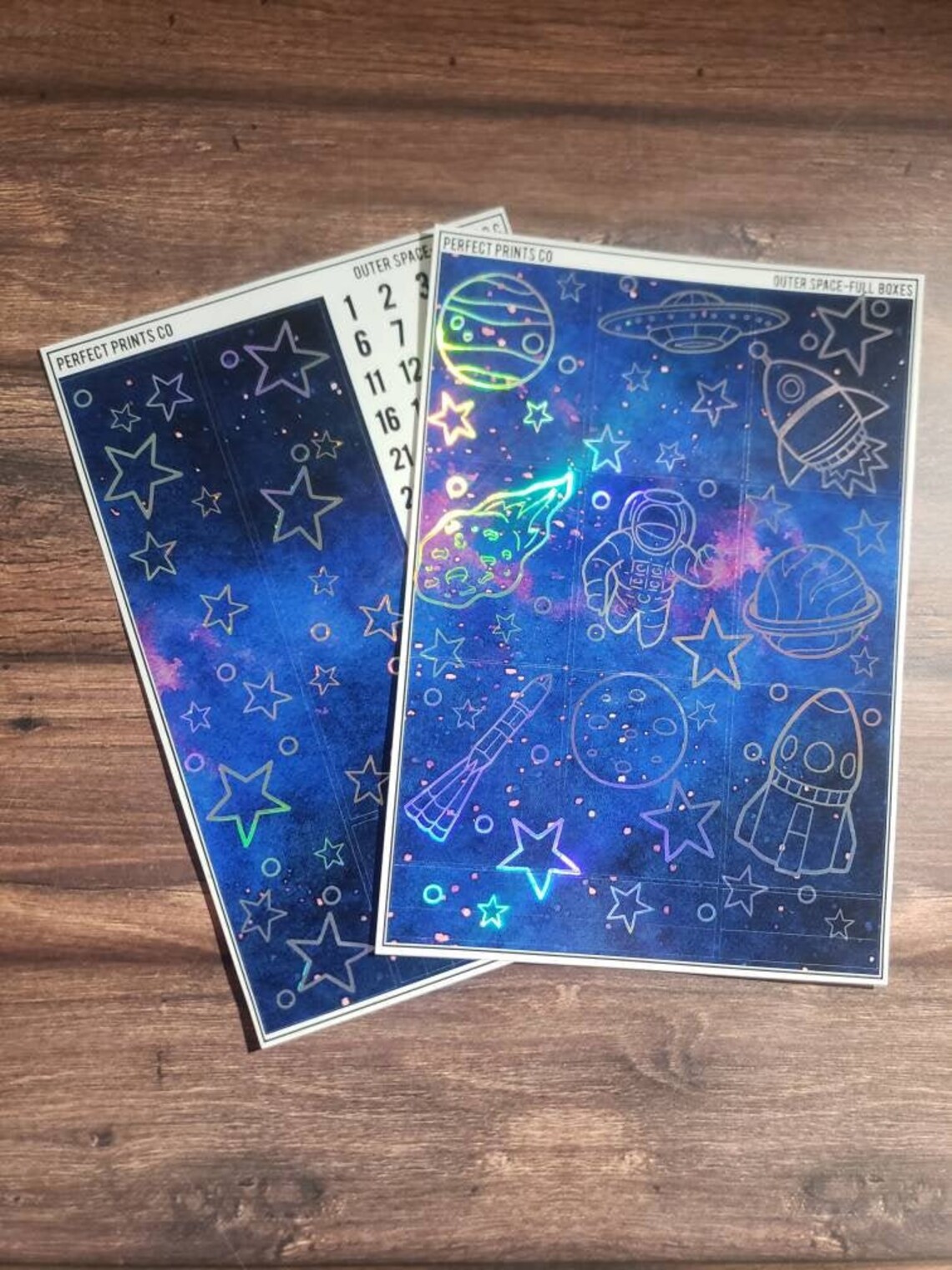 FOIL Outer Space Planner Sticker Kit for Use With Erin | Etsy